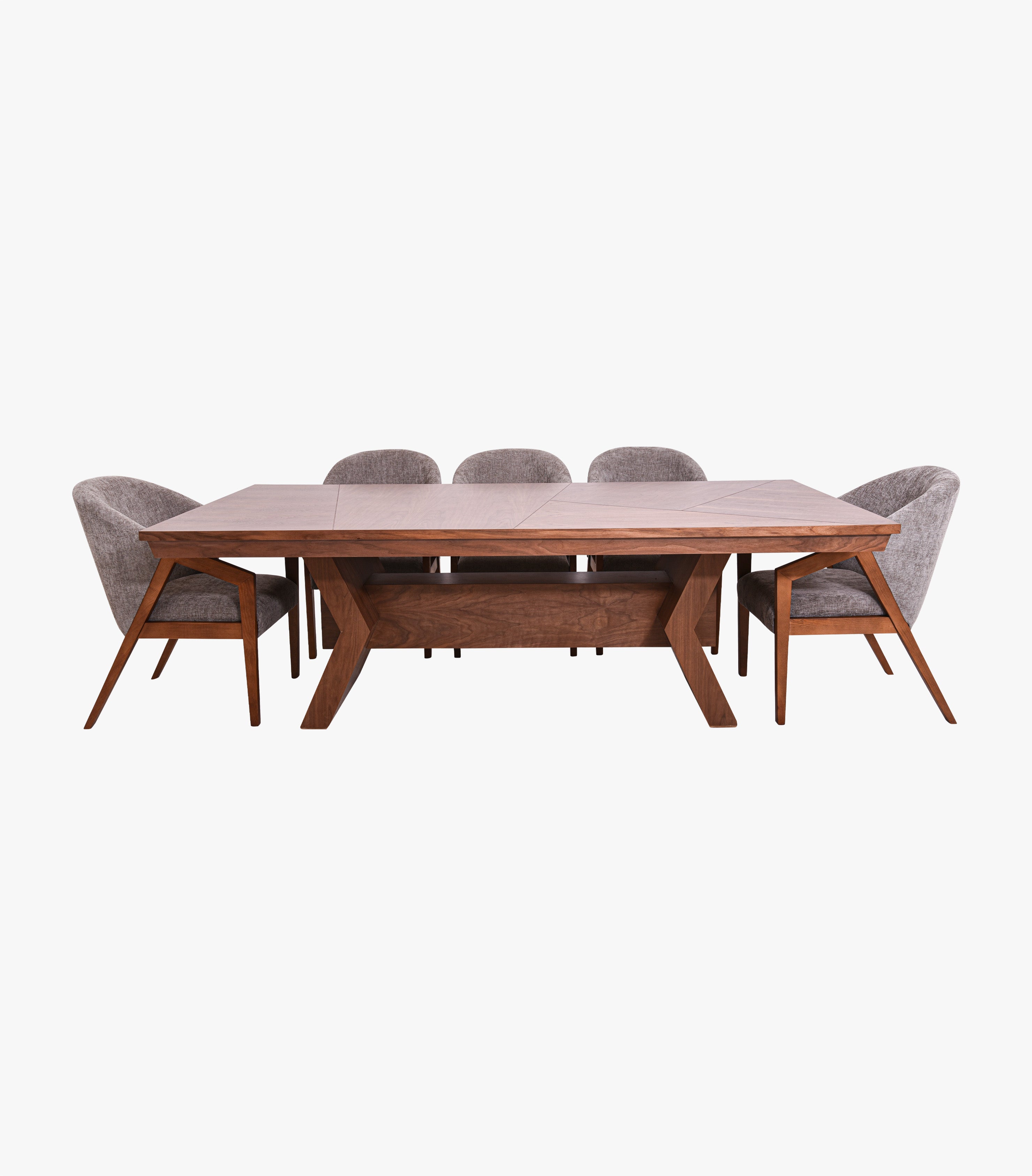 COMEDOR RECTANGULAR PARA 8 PERSONAS CLIFFORD DE MADERA COLOR CAFÉ - IN – Avanti Muebles