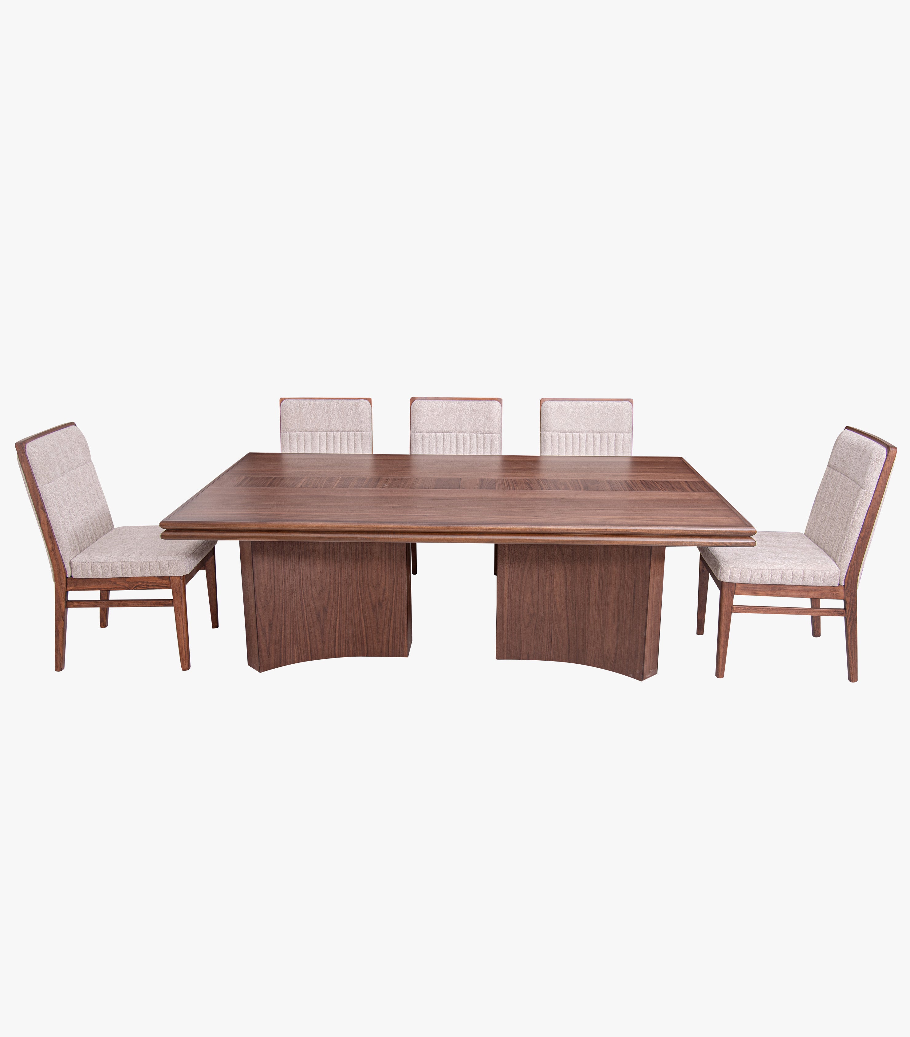 Comedor Rectangular para 8 personas Bohem de madera color café - inclu ...