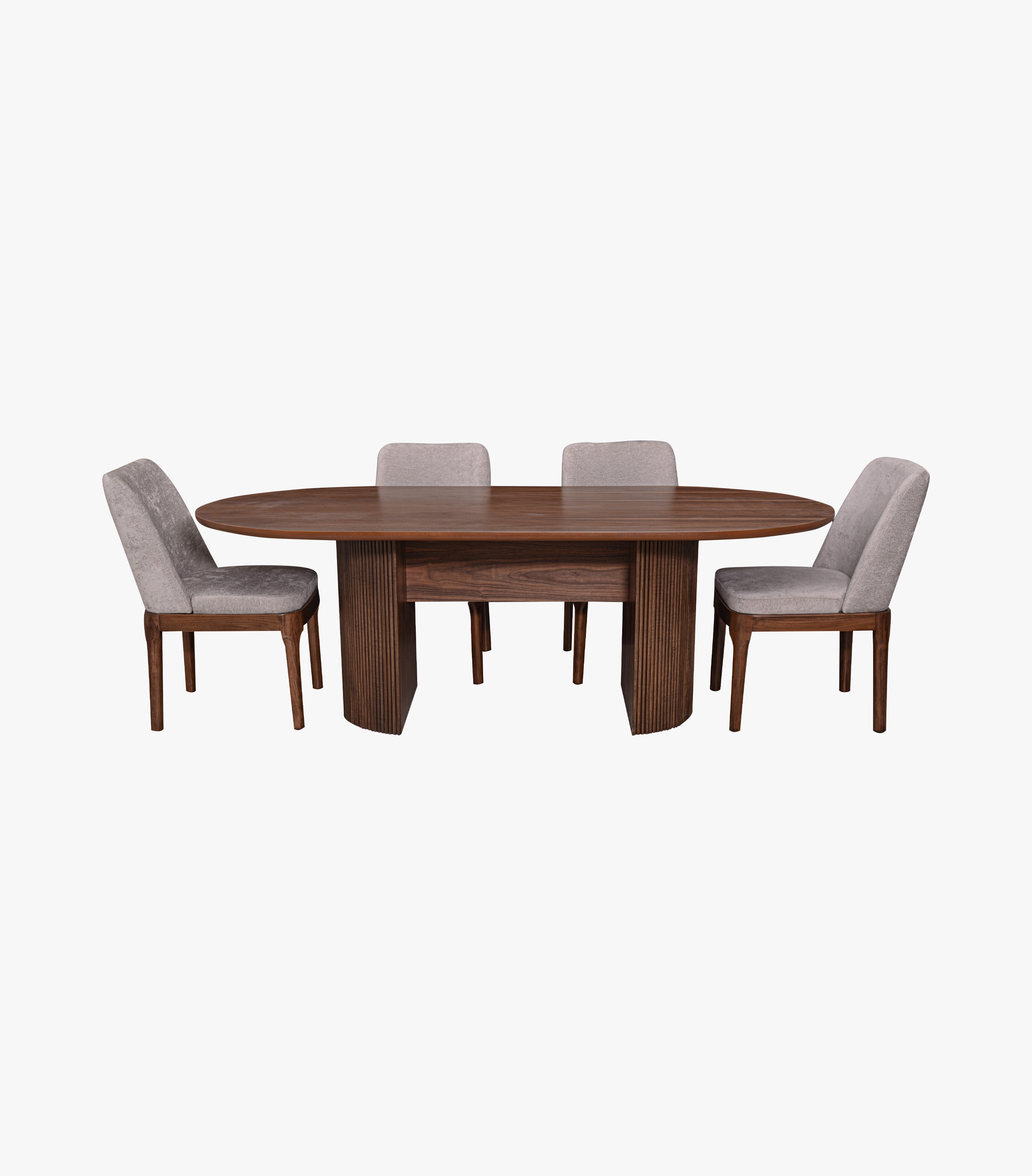 Comedor rectangular para 6 personas Rohan de madera color café - Inclu ...