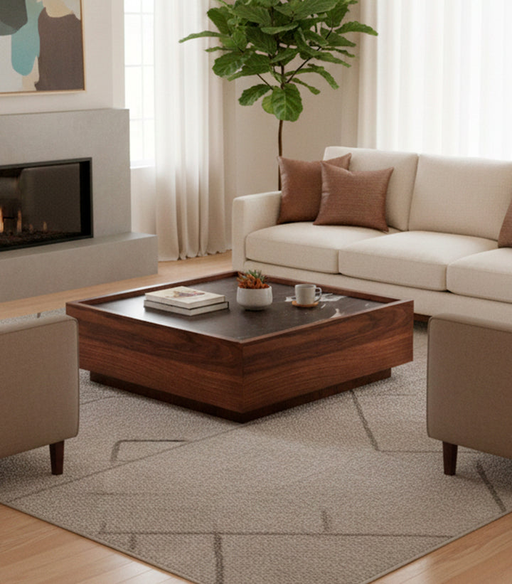 MESA DE CENTRO PISA DE MADERA COLOR CAFÉ – Avanti Muebles