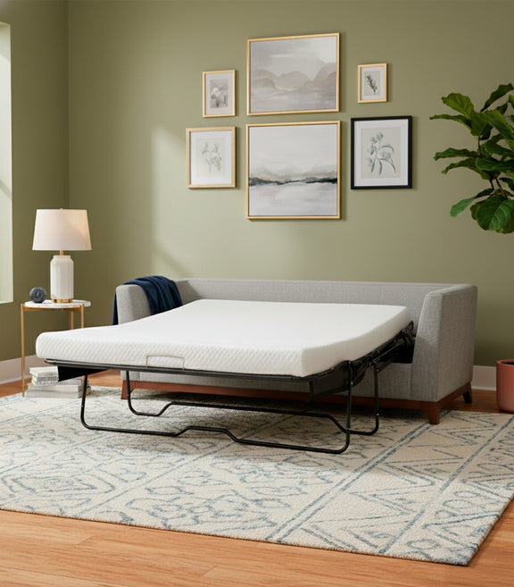 Sofá Cama Ceni de tela color gris – Avanti Muebles