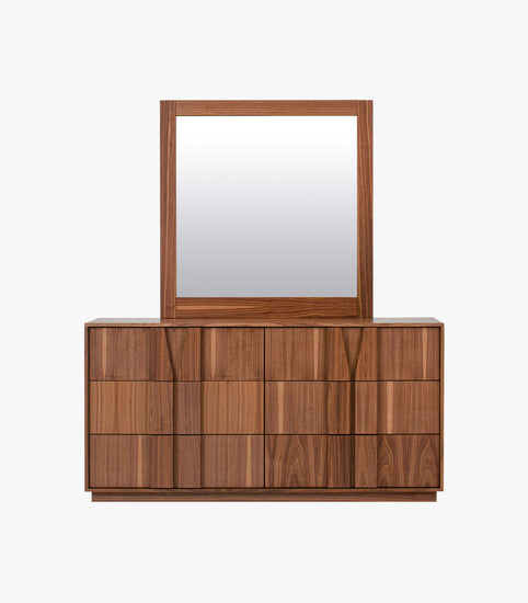 Cómoda Con Espejo Briva De Madera Color Café